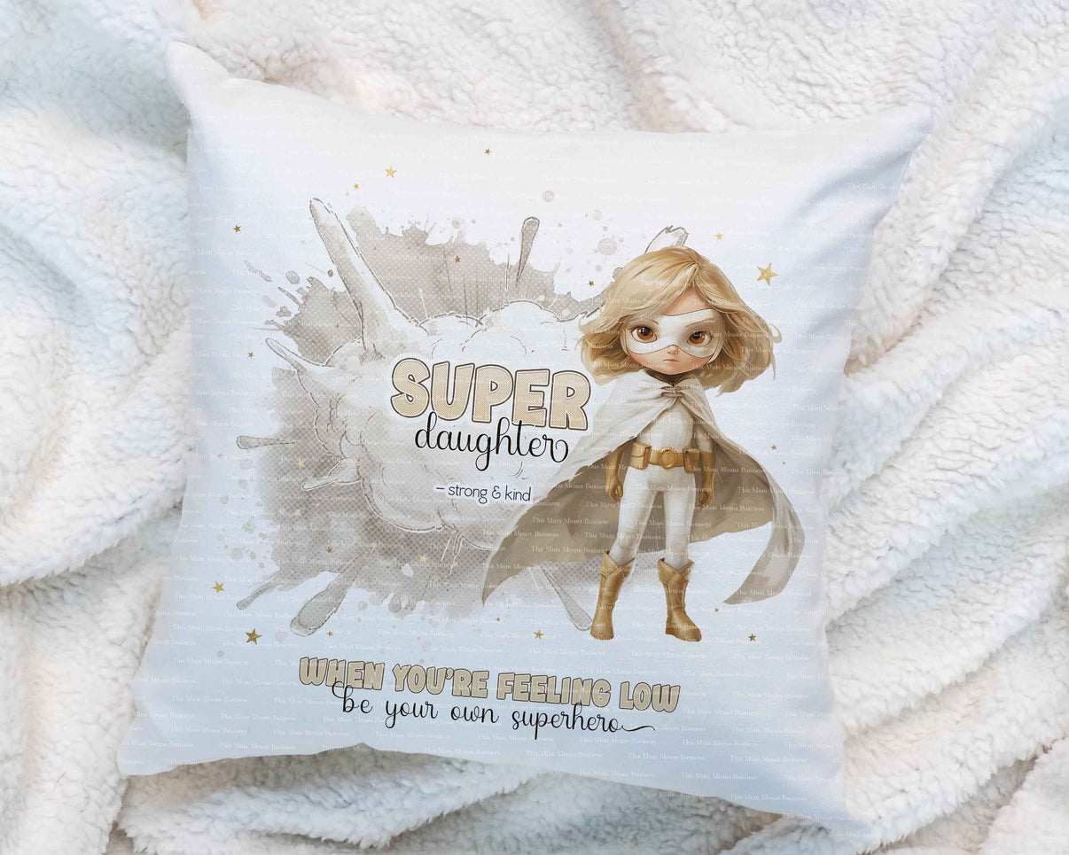 Super Girl Worry Cushion – This Mum Means Business